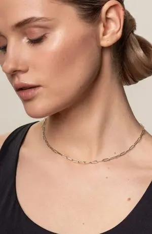 ATOLEA Cozumel Paperclip Choker - Silver