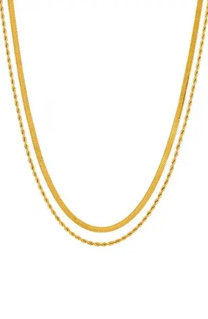 ATOLEA Ios Layered Necklace - Gold