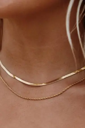 ATOLEA Ios Layered Necklace - Gold