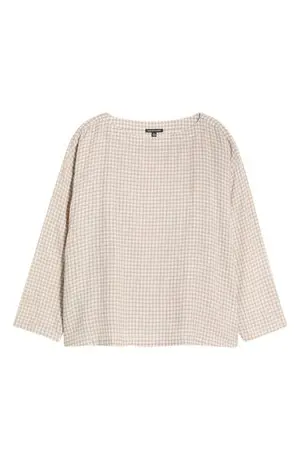 Eileen Fisher Bateau Neck Boxy Top