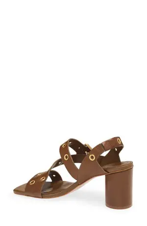 Farm Rio Buckle Block Heel Leather Al