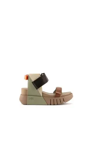 United Nude Delta Run Platform Sandals - Sierra