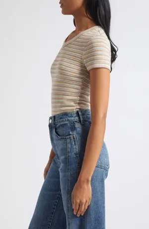 Veronica Beard Devin V-neck T-shirt