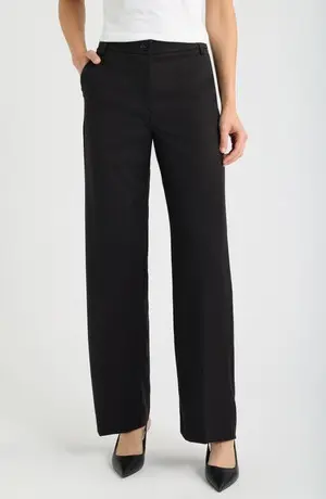 EMME Straight Leg Career Pants - Black
