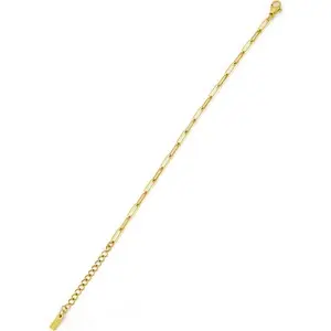 ATOLEA Cozumel Paperclip Chain Bracelet - Gold