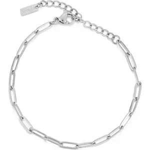 ATOLEA Cozumel Paperclip Chain Bracelet - Silver