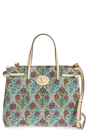 Valentino Garavani Medium Antibes V-logo Tapestry Tote