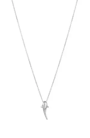 ATOLEA Shark Pendant Necklace - Silver
