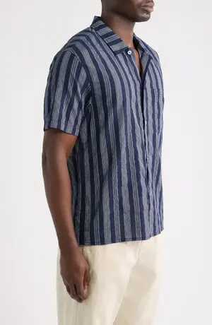 RHYTHM Harbor Stripe Button-up Shirt