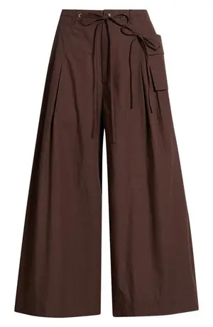 DAMSON MADDER Tatiana Drawstring Wide Leg Culottes