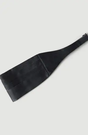 Brunello Cucinelli Silk And Cotton Satin Cummerbund - Anthracite