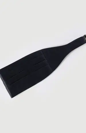 Brunello Cucinelli Brunello Cucinelli Silk And Cotton Satin Cummerbund Cobalt