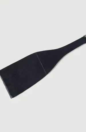Brunello Cucinelli Silk And Cotton Satin Cummerbund - Navy Blue