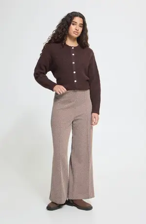 ICHI Kate Twillish Wide Leg Pants
