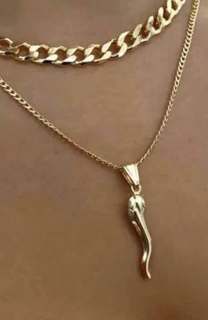 THE M JEWELERS Bella Cornicello Pendant Necklace
