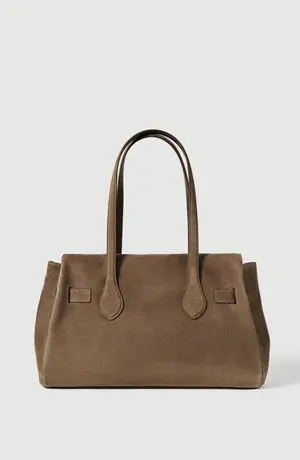 Brunello Cucinelli Explorer Shoulder Bag In Suede
