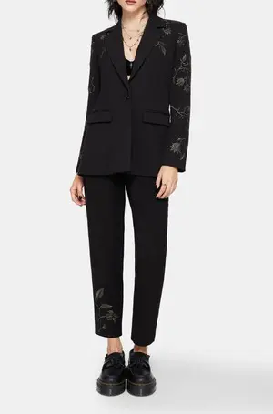 DISTURBIA Maira Embroidered Blazer