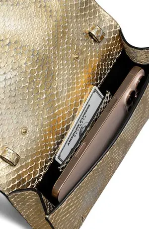 Alexis Bittar Serpent Side Handle Leather Clutch