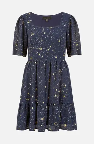 YUMI Star Print Skater Dress