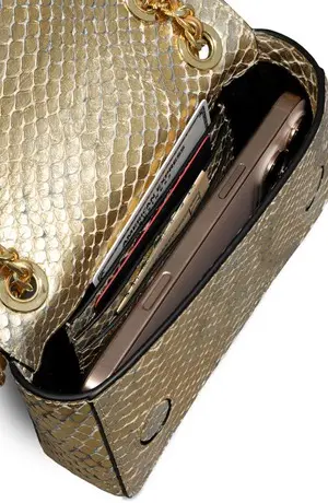 Alexis Bittar Mini Bella Python Embossed Leather Clutch