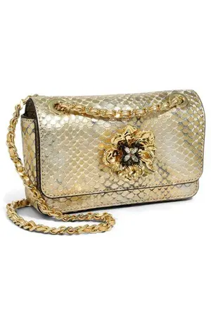 Alexis Bittar Mini Bella Python Embossed Leather Clutch