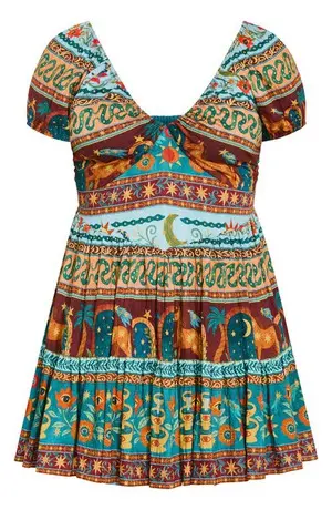 City Chic Amaria Print Flare Dress