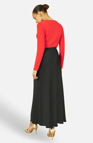 YUMI Sparkle Knit Jumper With Lettuce Hem Cuffs
