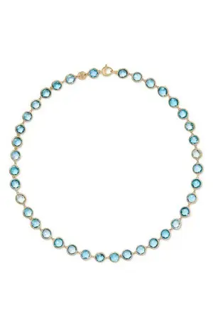 Marco Bicego 18k Blue Topaz Necklace - Gold