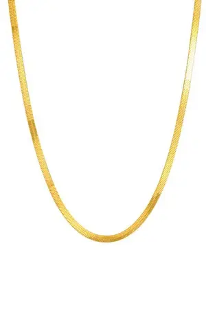 ATOLEA Kauai Herringbone Choker Necklace - Gold