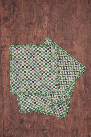 MODERN PRAIRIE Rebecca Ruffle Napkins