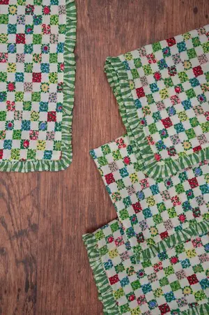 MODERN PRAIRIE Rebecca Ruffle Napkins