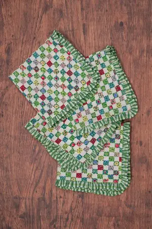MODERN PRAIRIE Rebecca Ruffle Napkins