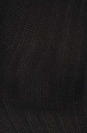 STEMS Rib Quarter Socks - Black