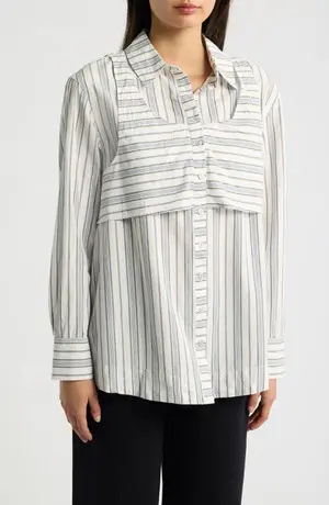 DAMSON MADDER Valeria Double Layer Organic Cotton Shirt