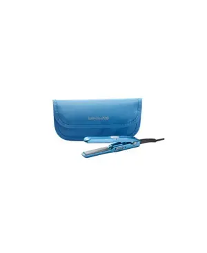 BABYLISSPRO Nano Titanium ½" Mini Flat Iron & Pouch - Blue