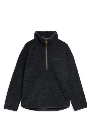 Barbour Merys Quarter Zip Fleece Pullover - Dark Navy