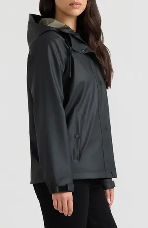 Hunter Dina Cropped Rubberized Rain Jacket