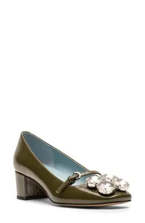 FRANCES VALENTINE Josephine Mary Jane Pump - Olive
