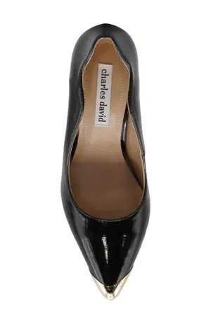 CHARLES DAVID Rory Faux Leather Pump