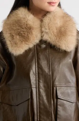 Love Token Amelia Faux Leather Jacket
