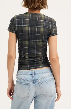 Madewell Ruched Cap Sleeve Tee