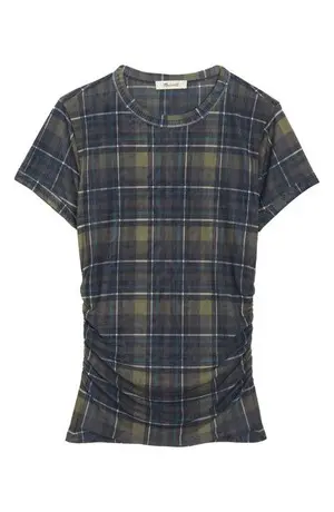 Madewell Ruched Cap Sleeve Tee