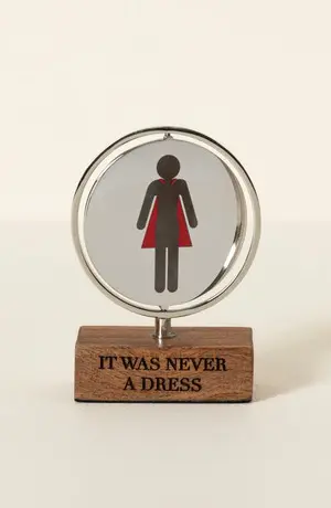 UNCOMMON GOODS It Was Never A Dress Desktop Spinner