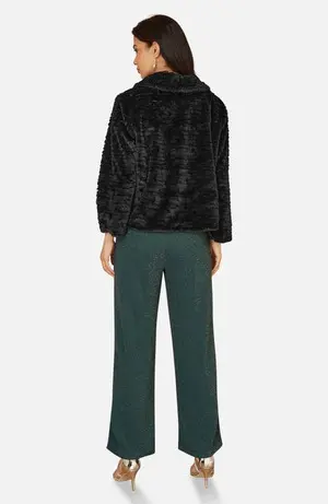 YUMI Faux Fur Short Jacket