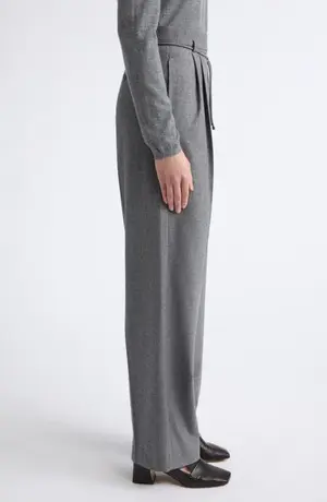Max Mara Pleated Straight Leg Pants