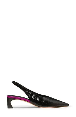 Kate Spade New York Viv Croc Embossed Slingback Pump