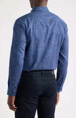 Johnston & Murphy Collin Jacquard Cotton Button-up Shirt