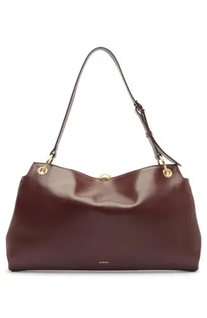 AREZZO Aurora Medium Leather Shoulder Bag - Fresh Ruby