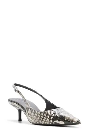 Aldo Sabbie Slingback Kitten Heel Pumps - Brown Multi