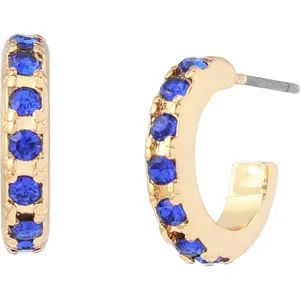 Kurt Geiger Kurt Geiger London Stone Huggie Hoop Earrings Blue